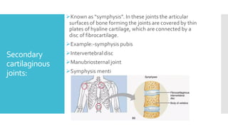 joints of human beings with different types | PPT