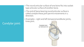 joints of human beings with different types | PPT