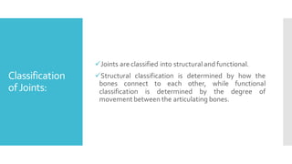 joints of human beings with different types | PPT