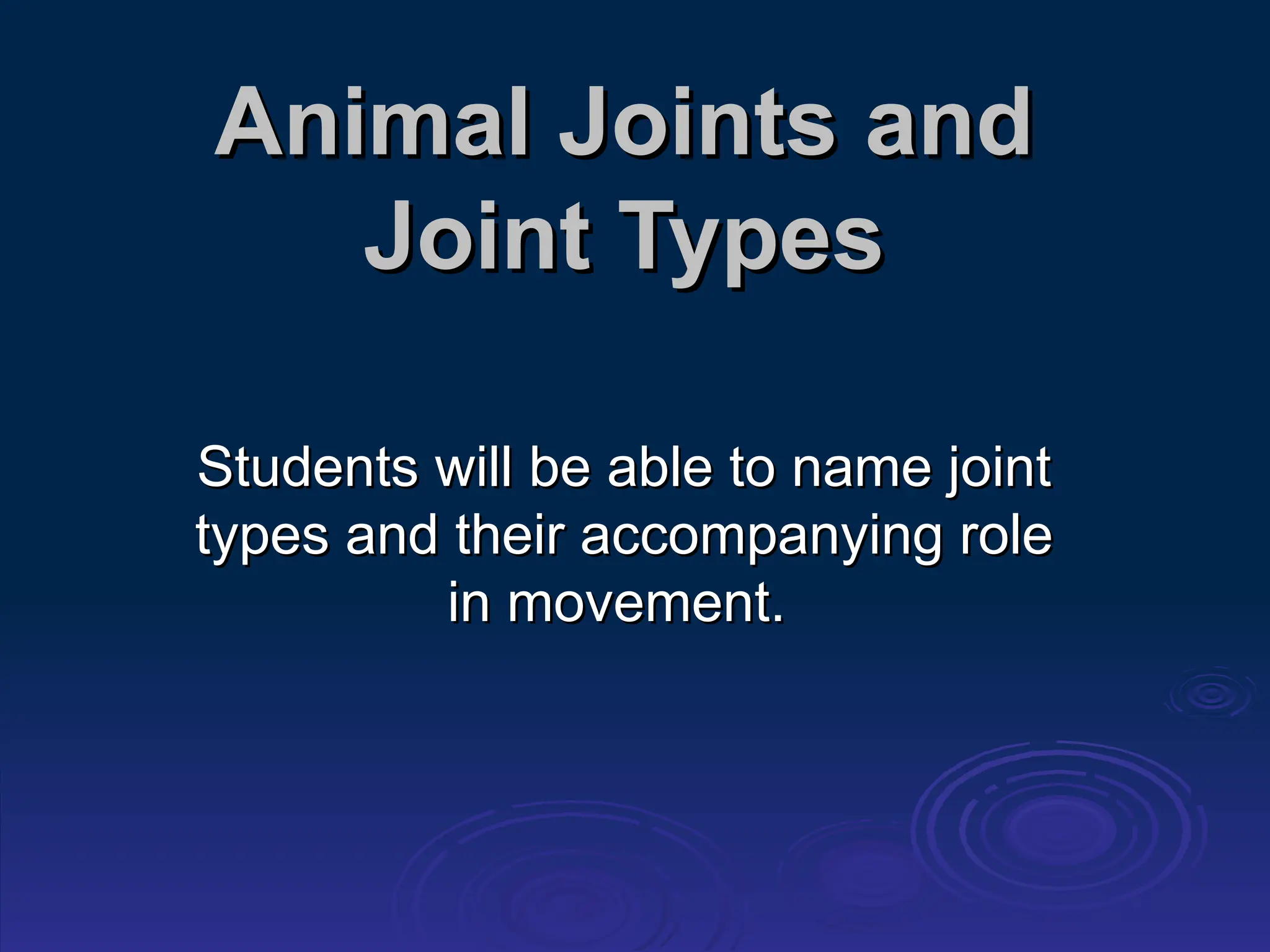 Basic level joints with positions and structures | PPT