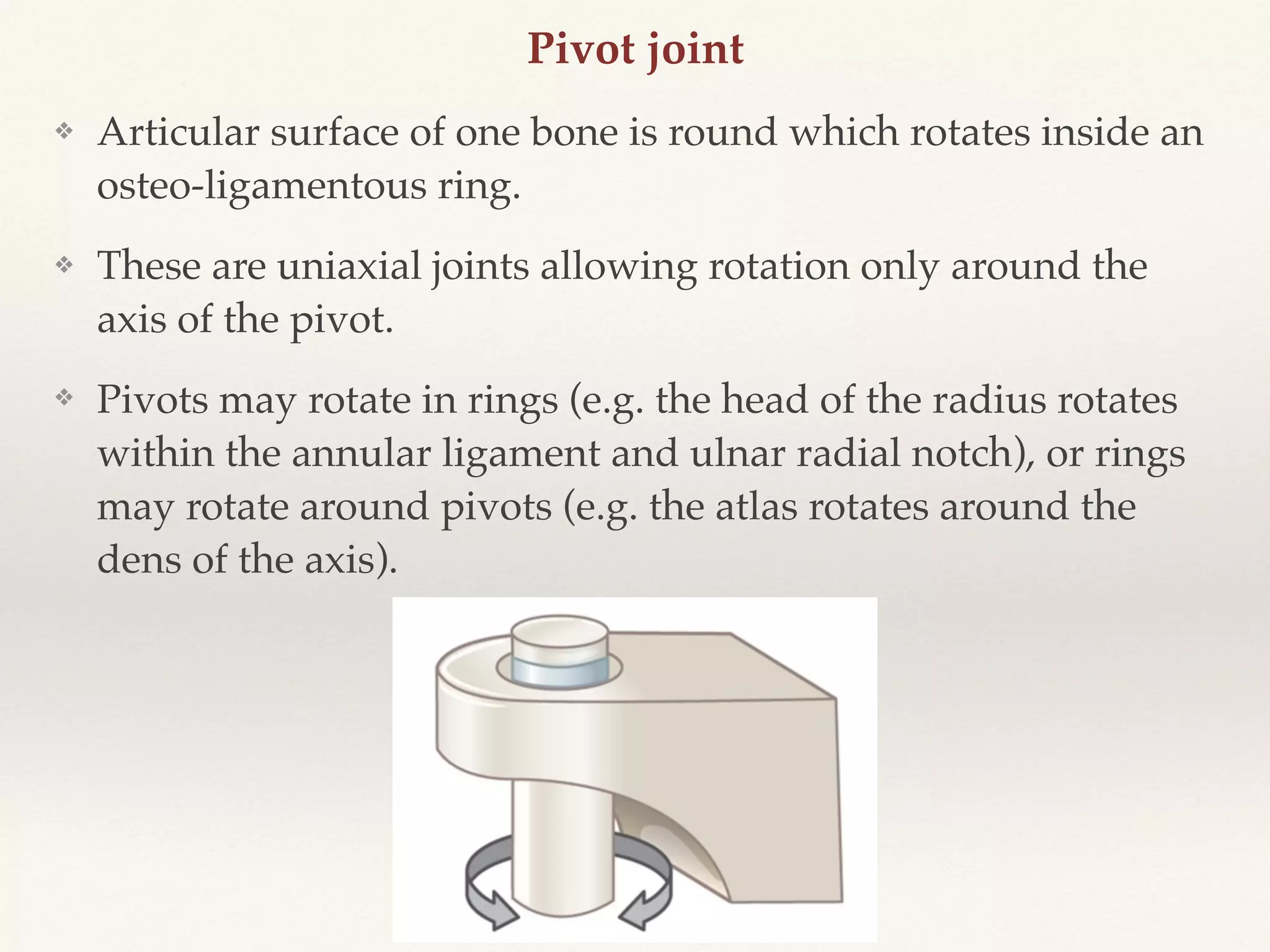Classification of joints & joint mechanics | PDF