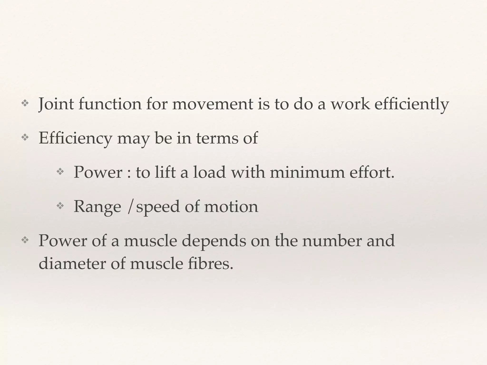 Classification of joints & joint mechanics | PDF