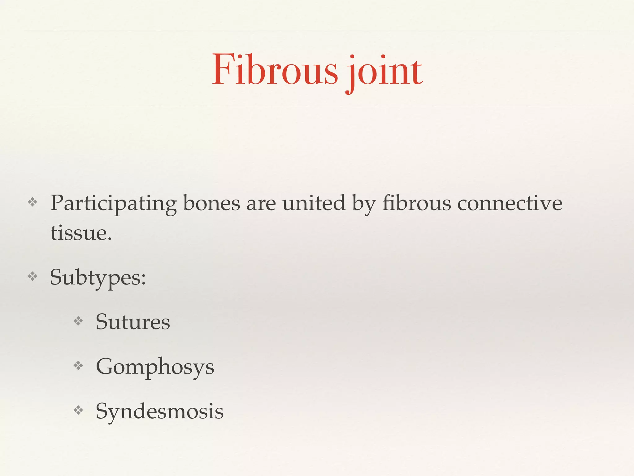 Classification of joints & joint mechanics | PDF