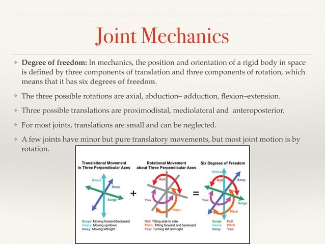 Classification of joints & joint mechanics | PDF