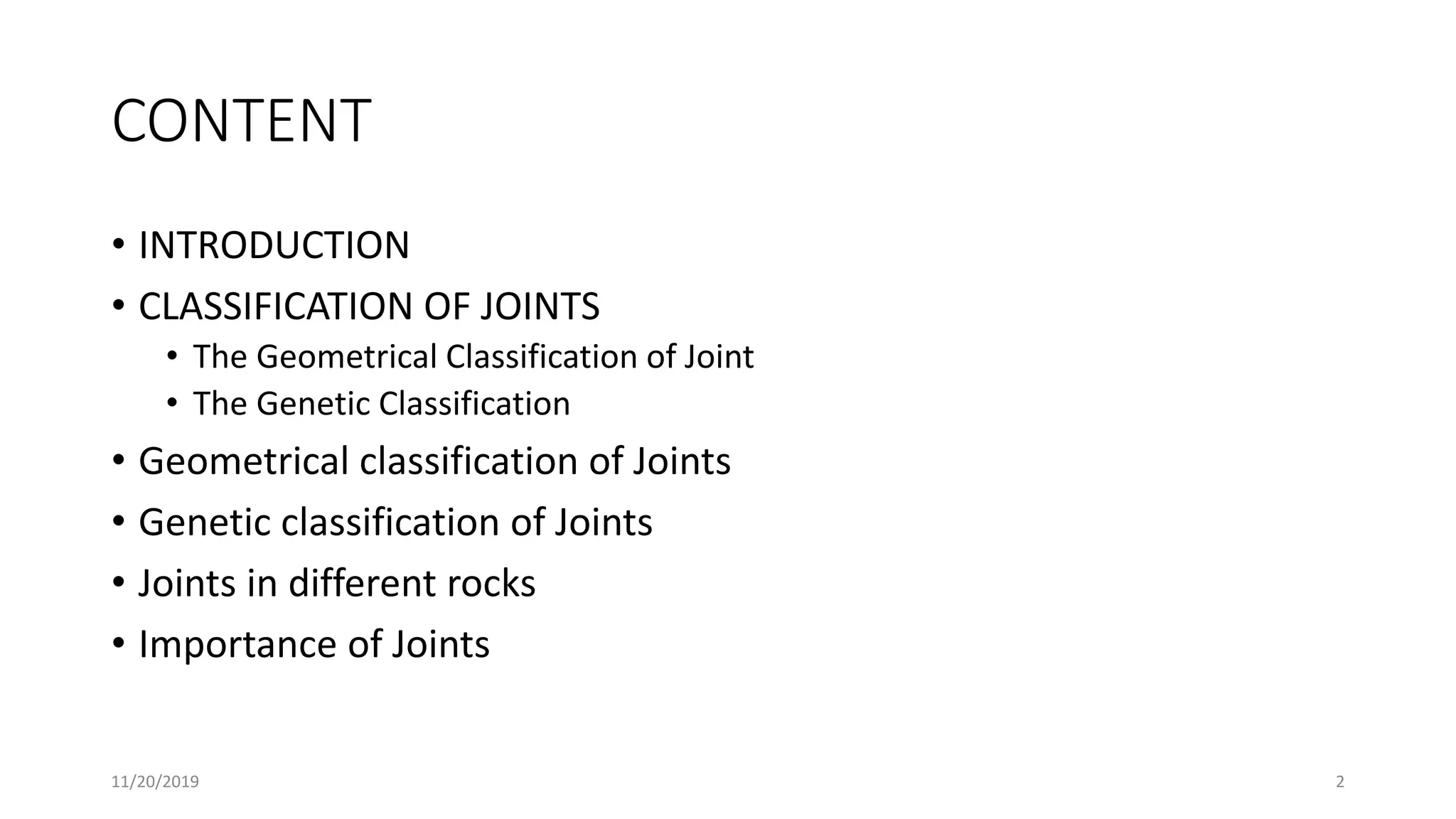 Joints | PPTX