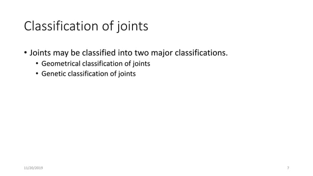 Joints | PPTX | Geology | Science
