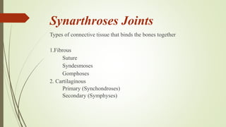 Joints and its classification | PPTX
