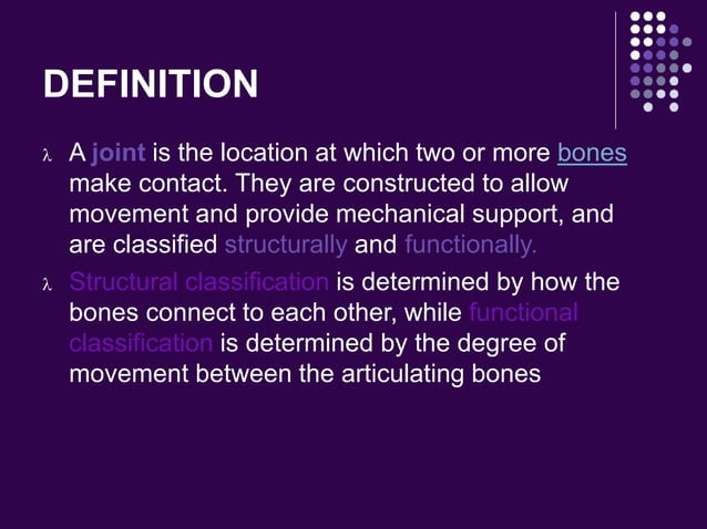 The Joints | PPTX | Death, Injury, or Military Conflict | Sensitive Topics