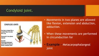 Joints and movement | PPTX