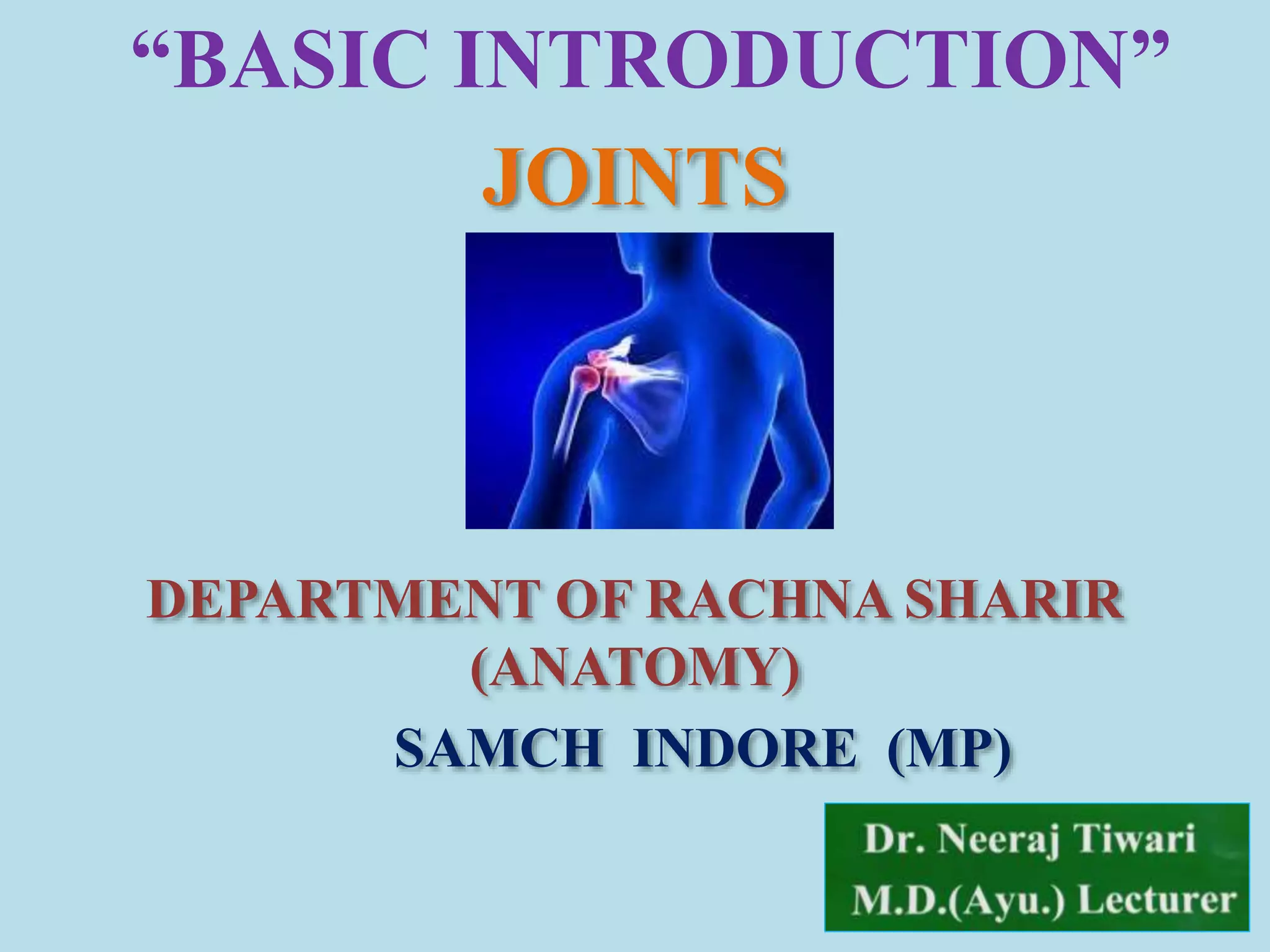 Joints (arthrology) | PPT