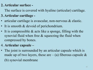 Joints (arthrology) | PPTX