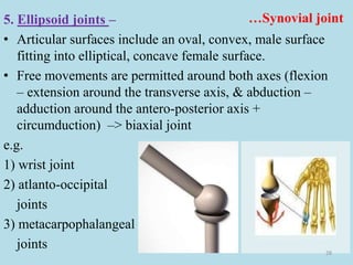 Joints (arthrology) | PPTX