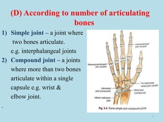 Joints (arthrology) | PPTX