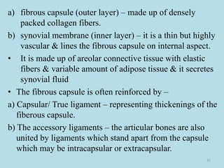 Joints (arthrology) | PPT