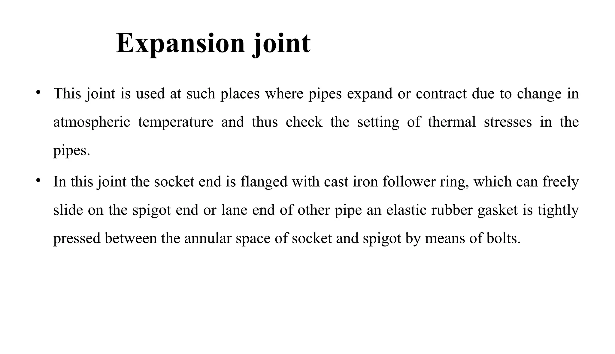 Water Pipe joints processes and spigot joint.pptx