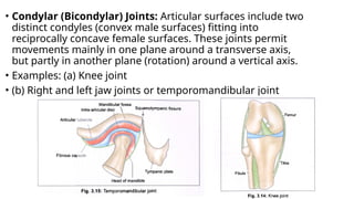 JOINTS ppt anatomy for medical and physiotherapy students | PPTX