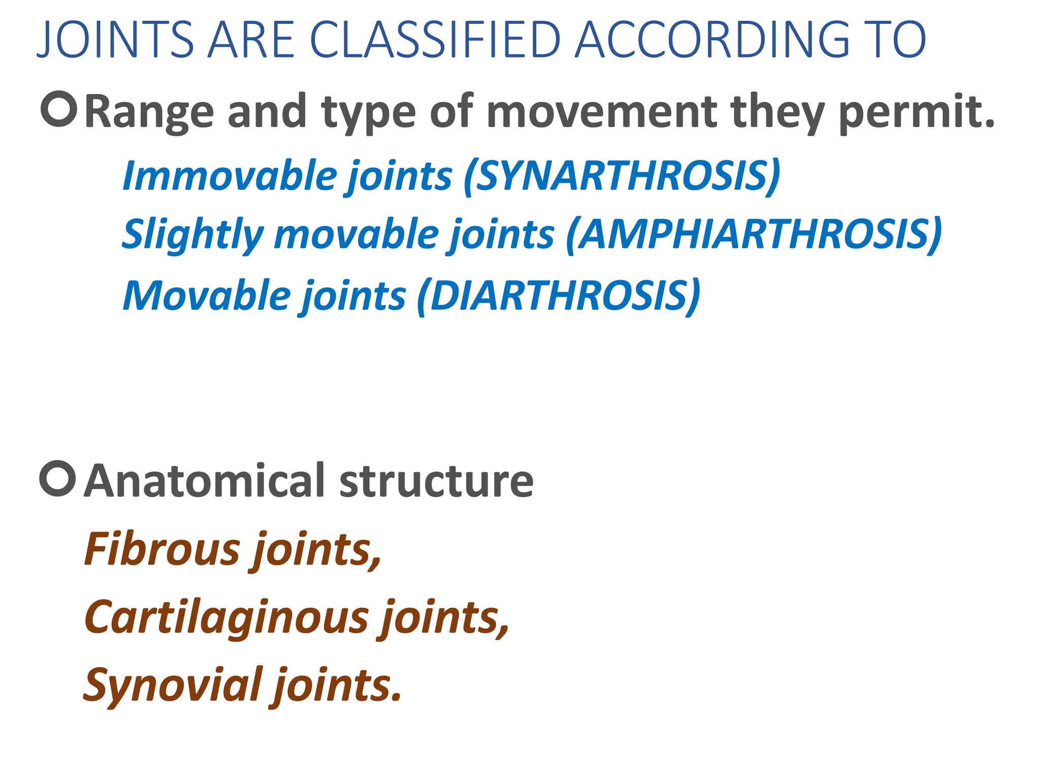 joints and its classification different types of joints .pptx | Death ...