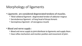 Joints and ligament with various types of joints | PPTX