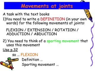 Joints and sporting actions | PPT
