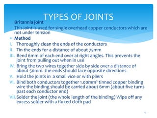 Joints and terminations | PPTX