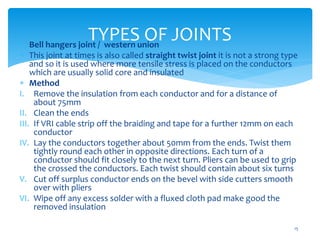 Joints and terminations | PPTX