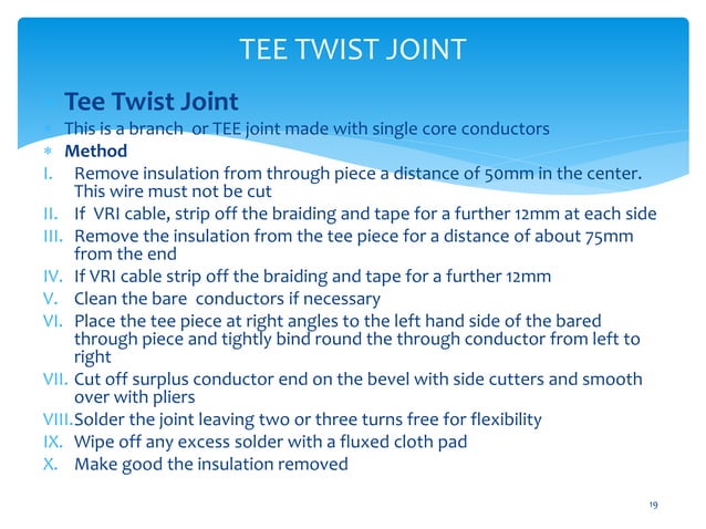 Joints and terminations | PPTX