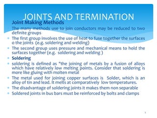 Joints and terminations | PPTX