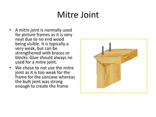 Joints and tools powerpoint | PPTX