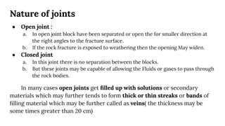 Joints and unconfirmity | PDF