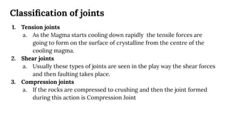 Joints and unconfirmity | PDF