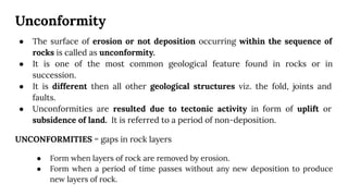 Joints and unconfirmity | PPT