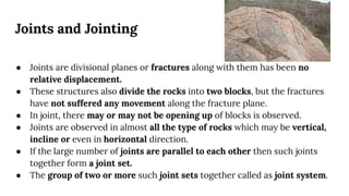Joints and unconfirmity | PPT