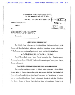 Joint scheduling report | PDF