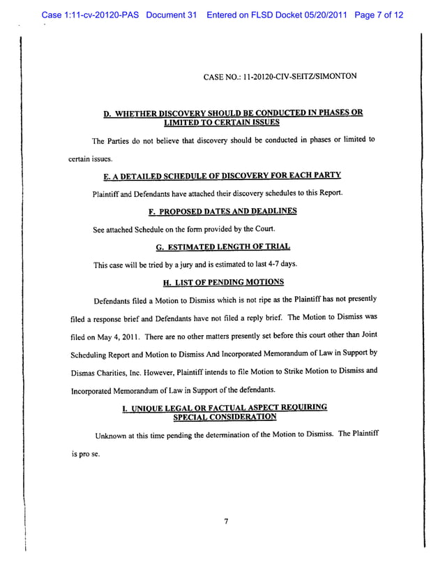 Joint scheduling report | PDF