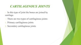 JOINTS CLASSIFICATION AND DISORDERS.pptx