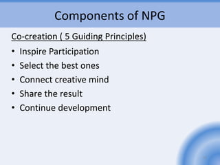 Joint Secretary Paper: NPG co-governance co-construction and co ...