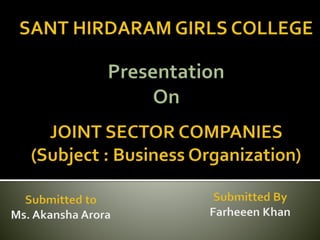 Joint Sector Industries
