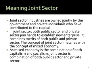 Jointsectorcooperativesector 140418050449-phpapp01 | PPTX