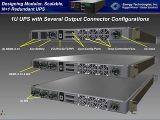 Designing a Modular, Scalable, Redundant, 1U UPS | PPT