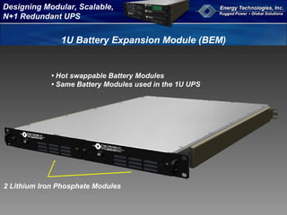 Designing a Modular, Scalable, Redundant, 1U UPS | PPT