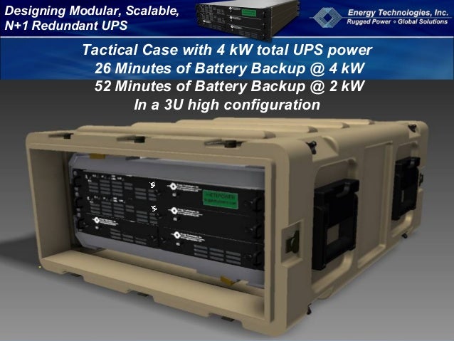 Designing A Modular Scalable Redundant 1u Ups