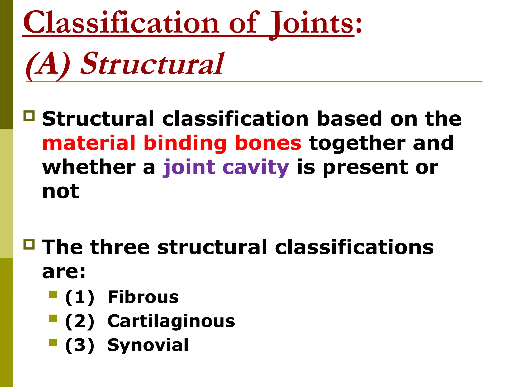 joints general anatomy of human body and | PPTX