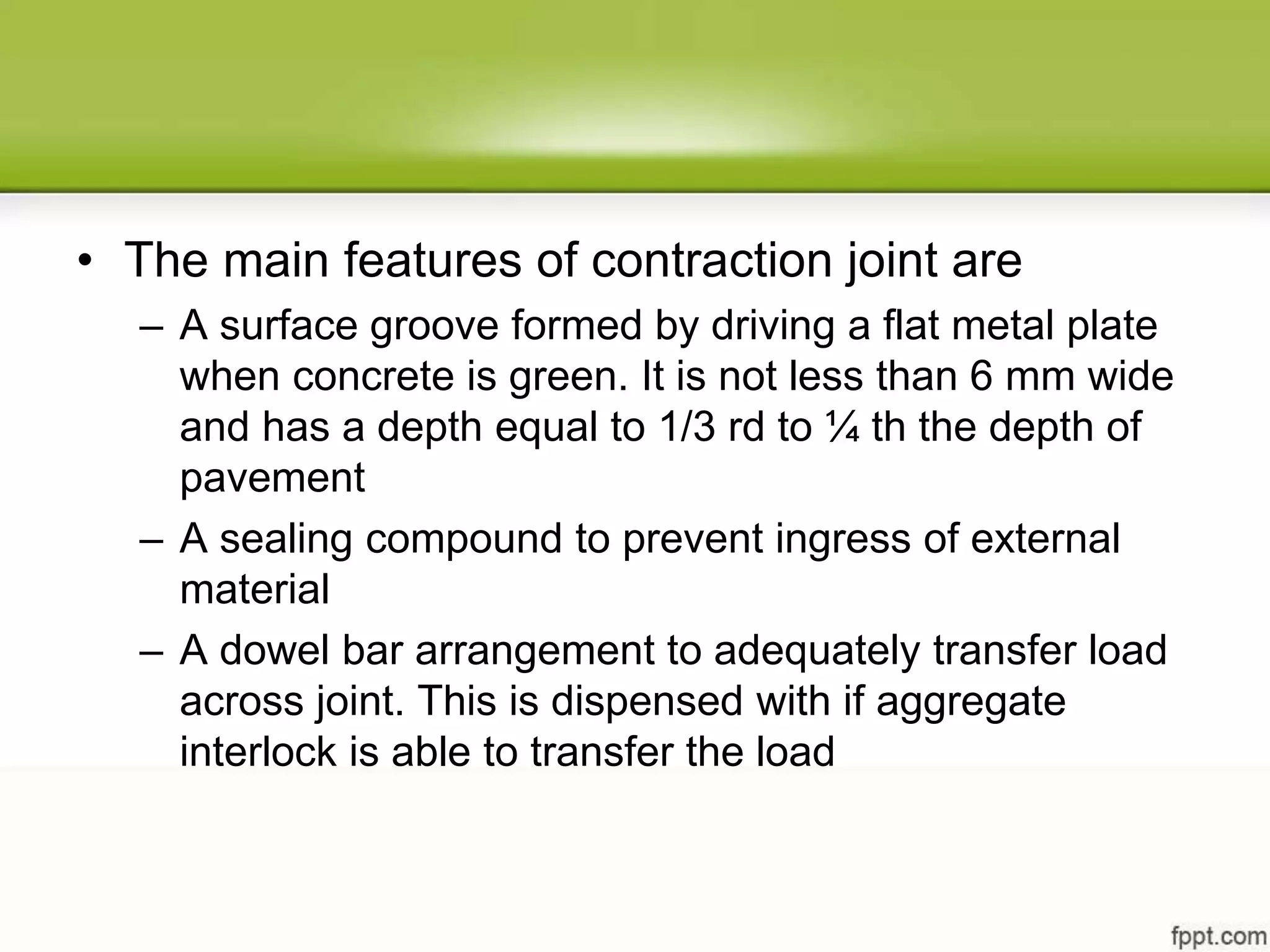 Joints in cc pavements | PPT