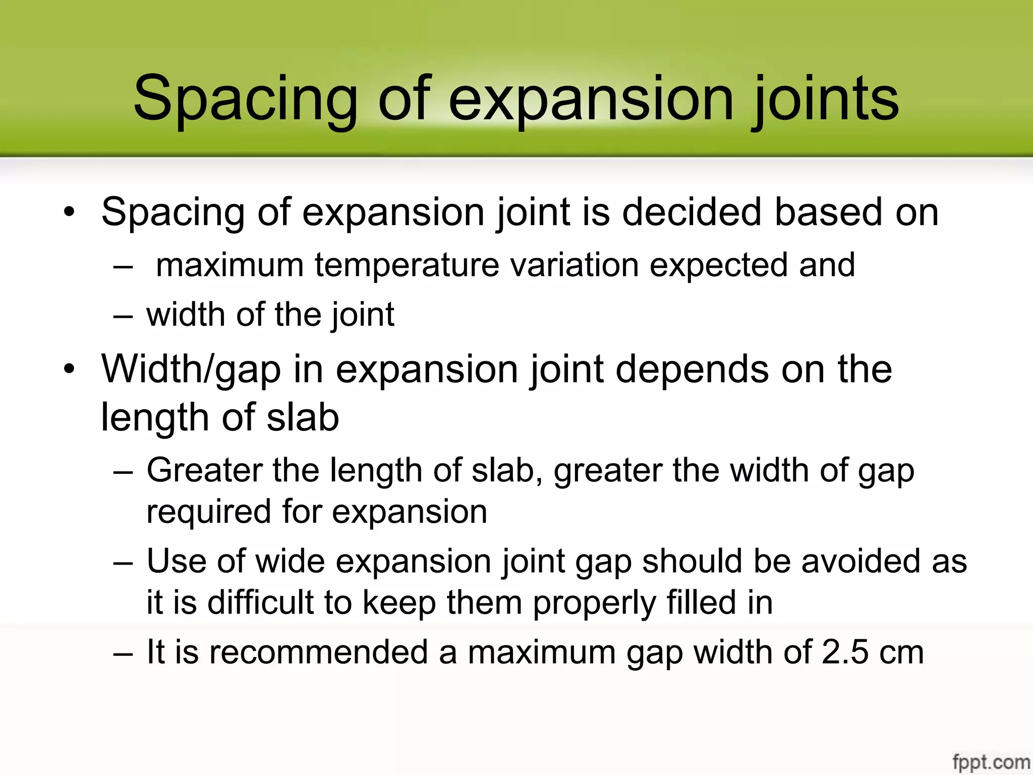 Joints in cc pavements | PPT