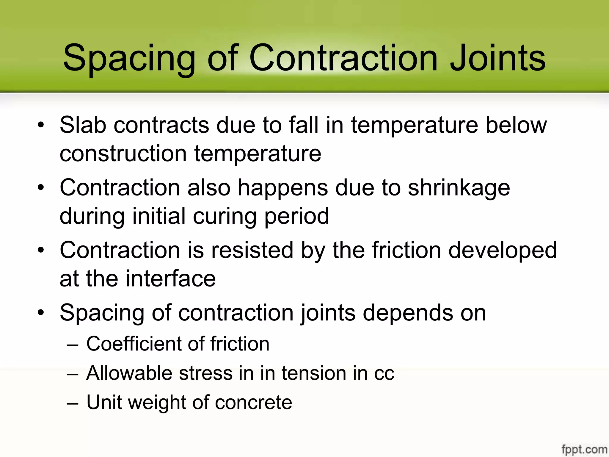 Joints in cc pavements | PPT
