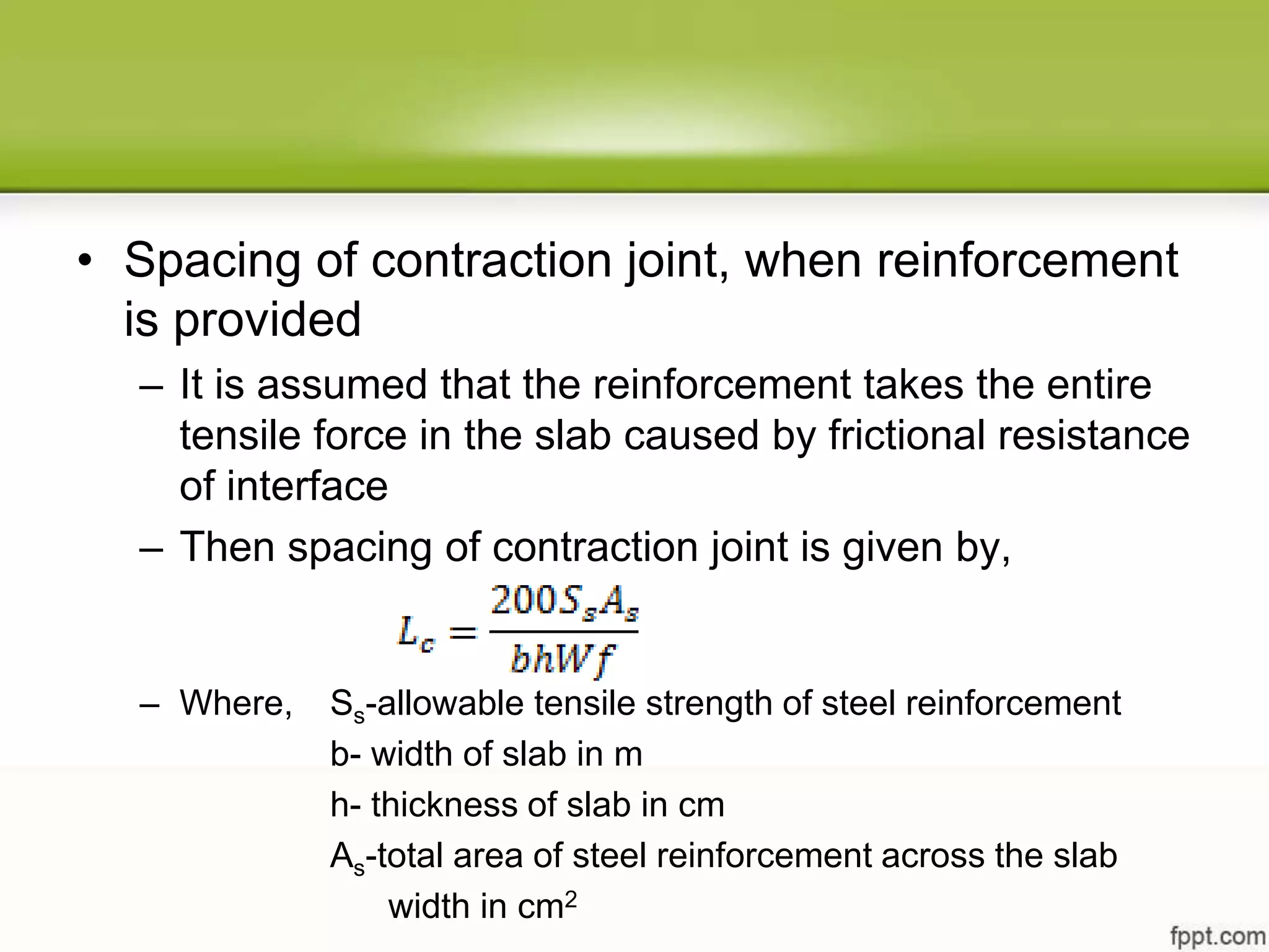 Joints in cc pavements | PPT