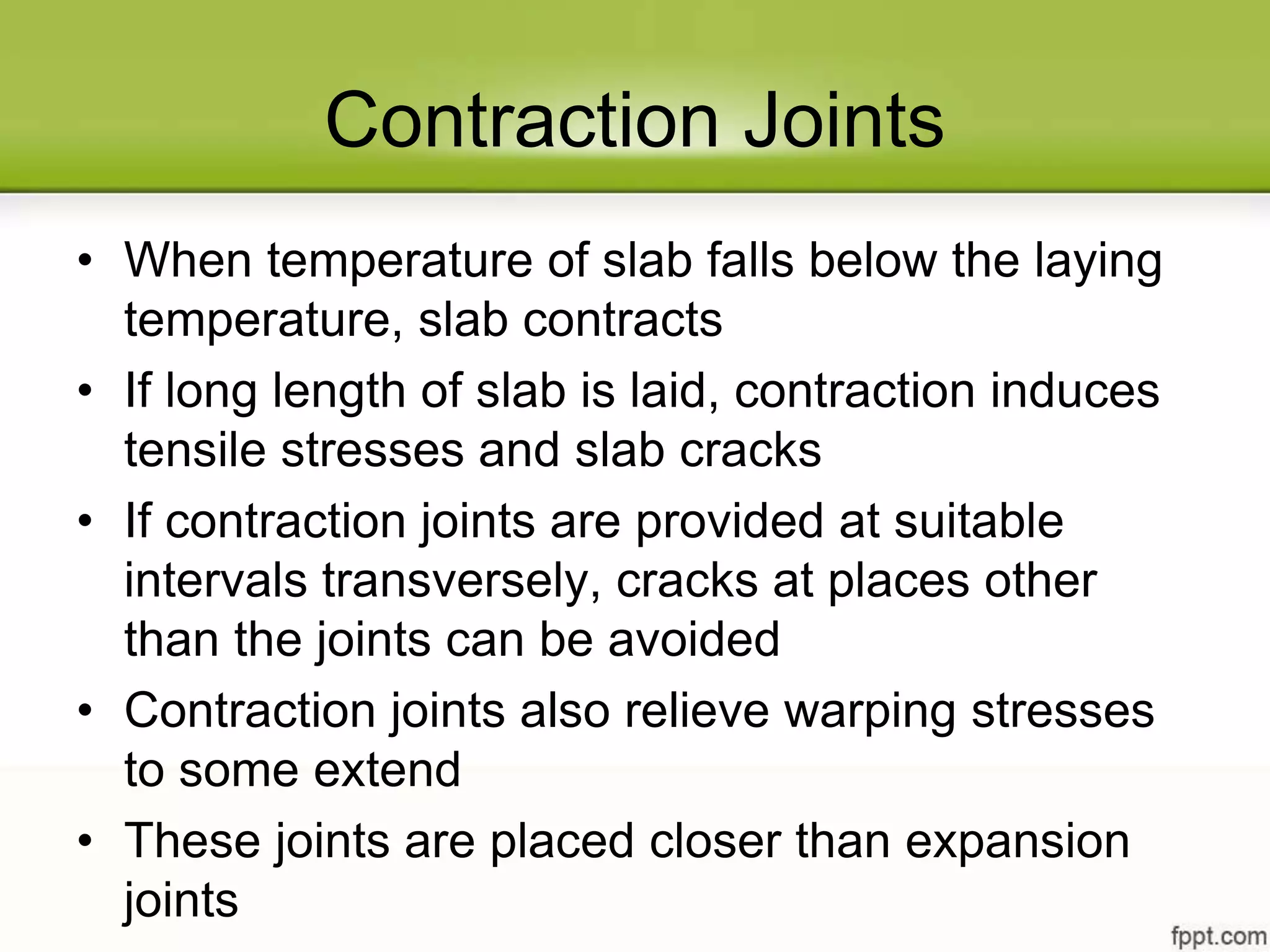 Joints in cc pavements | PPT