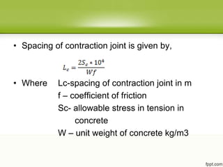 Joints in cc pavements | PPT