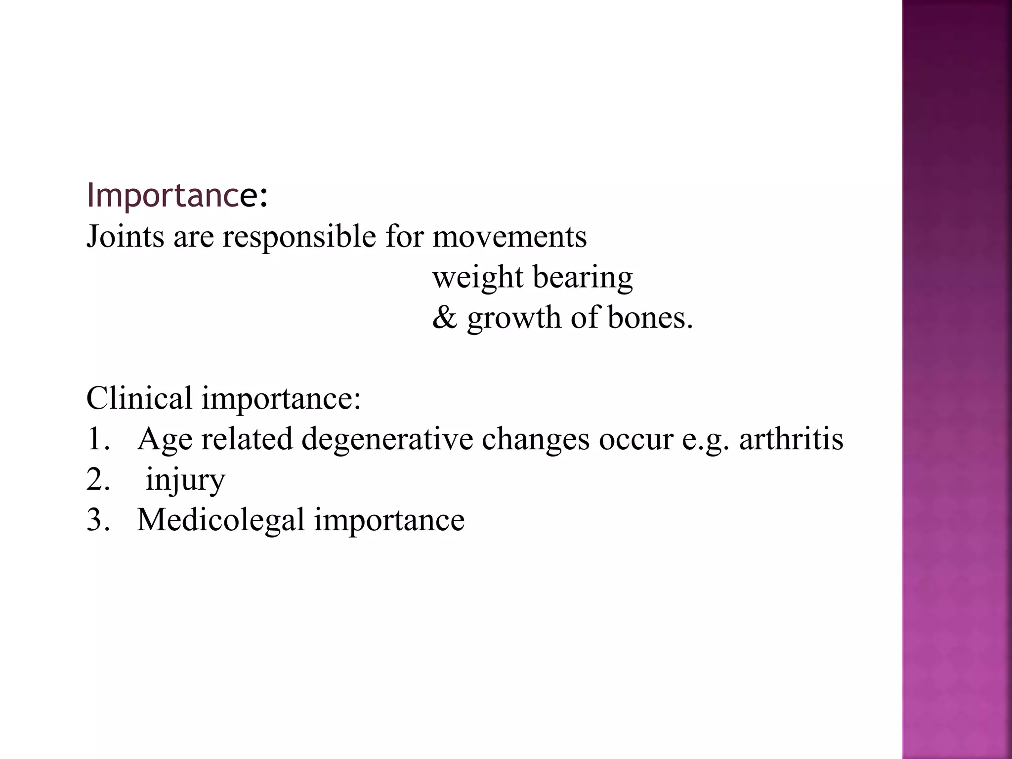 Joints anatomy and physiology | PPTX