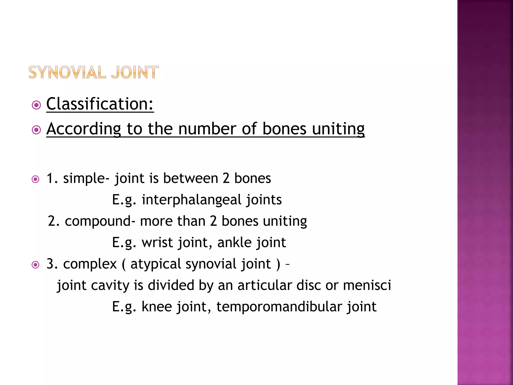 Joints anatomy and physiology | PPTX